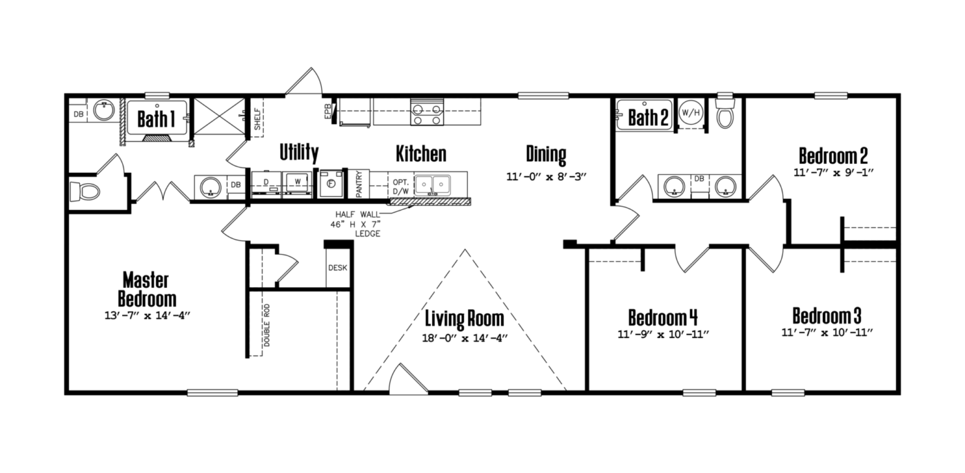 Doublewide S-24×68-42A - Legacy Housing Corporation