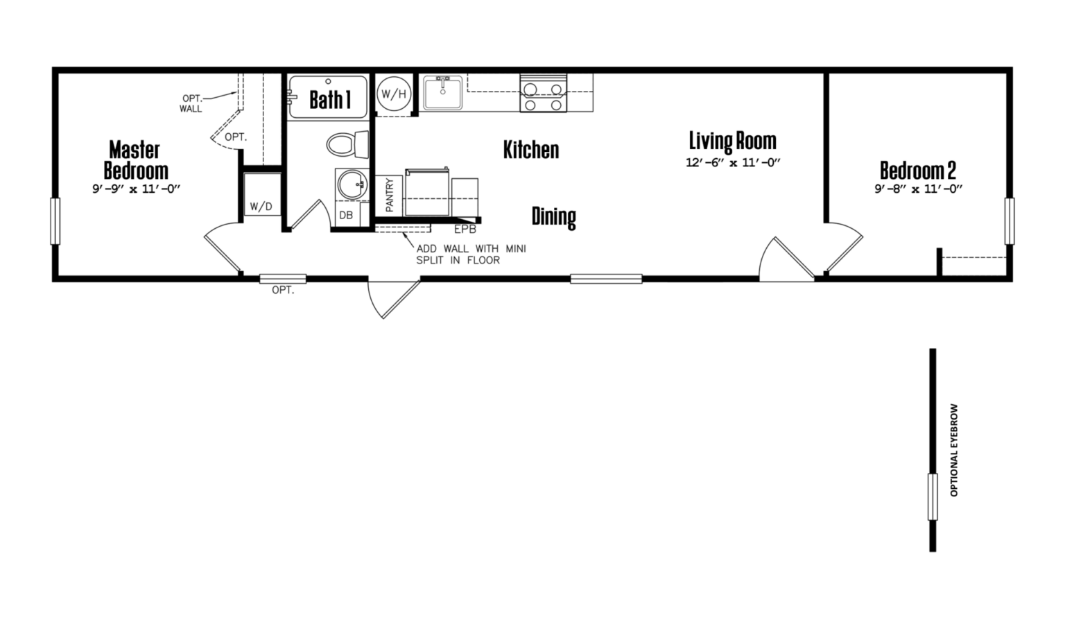 Singlewide 12×56-21A - Legacy Housing Corporation
